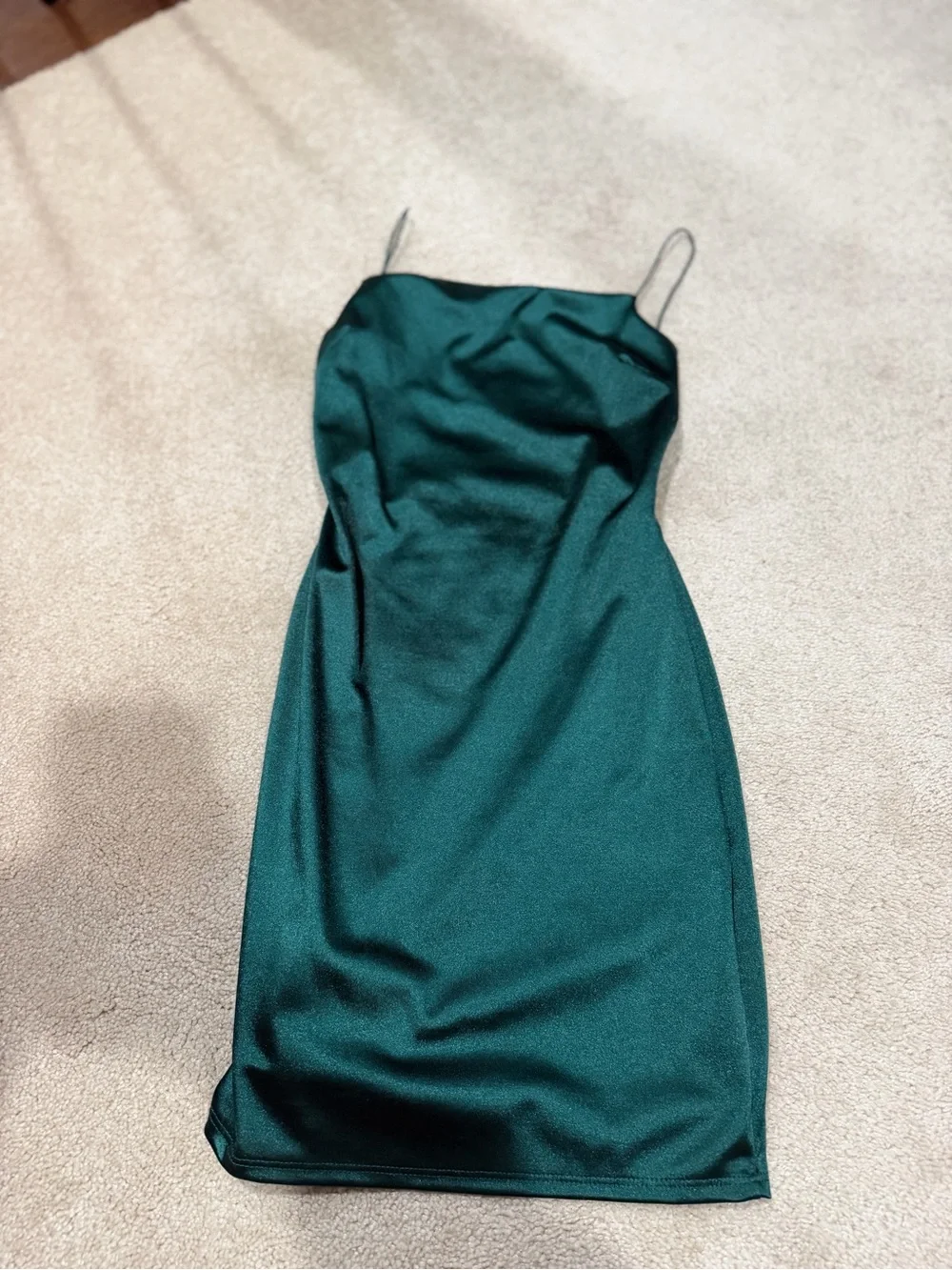 Windsor | Dresses | Windsor Teal Slip Mini Dress With Spaghetti Straps ...